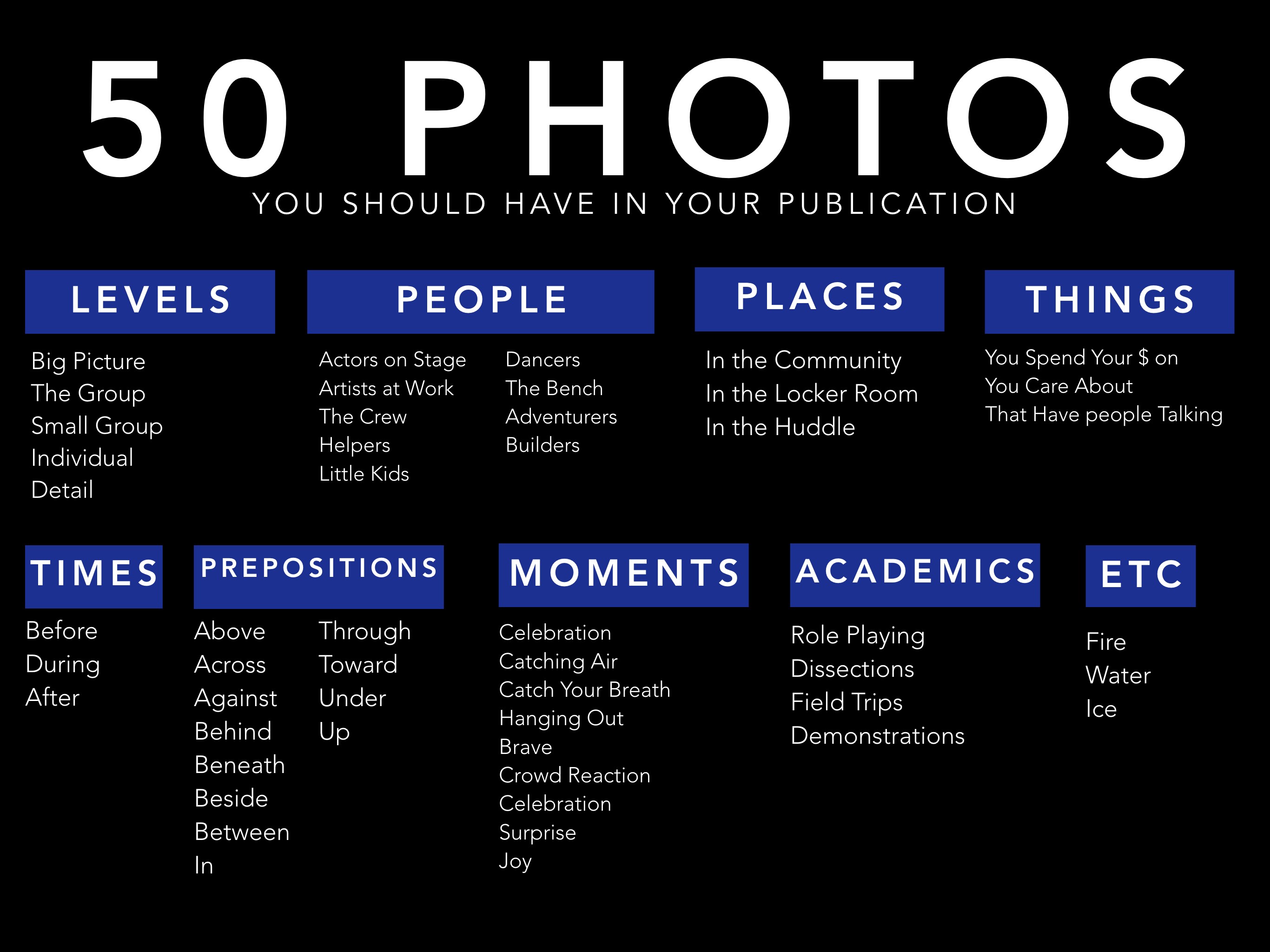 50 Photos Your Publication Needs | Yearbook Besties