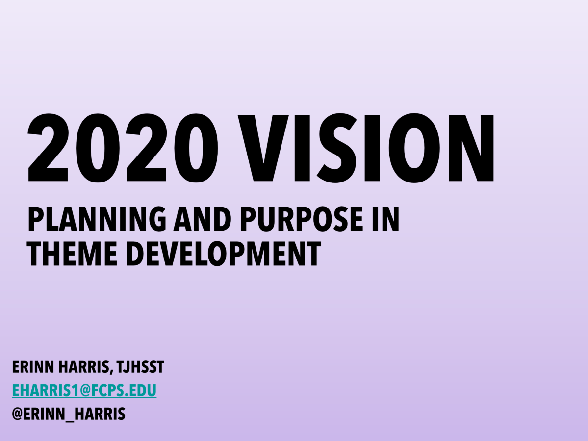 2020 Vision: Theme Development | Yearbook Besties